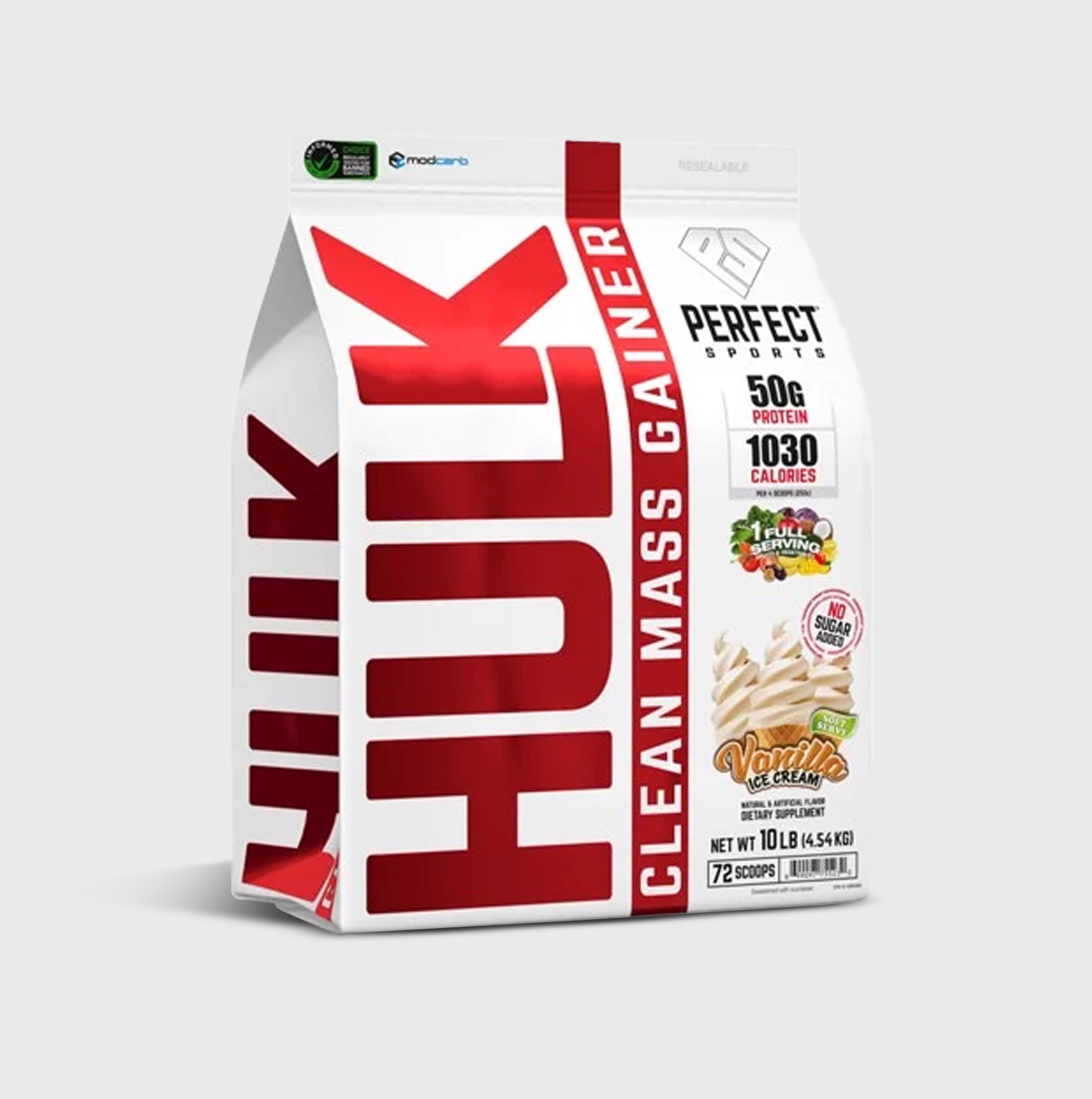 Perfect Hulk Clean Mass Gainer 10lbs (4.5kg)– Thế Giới Whey