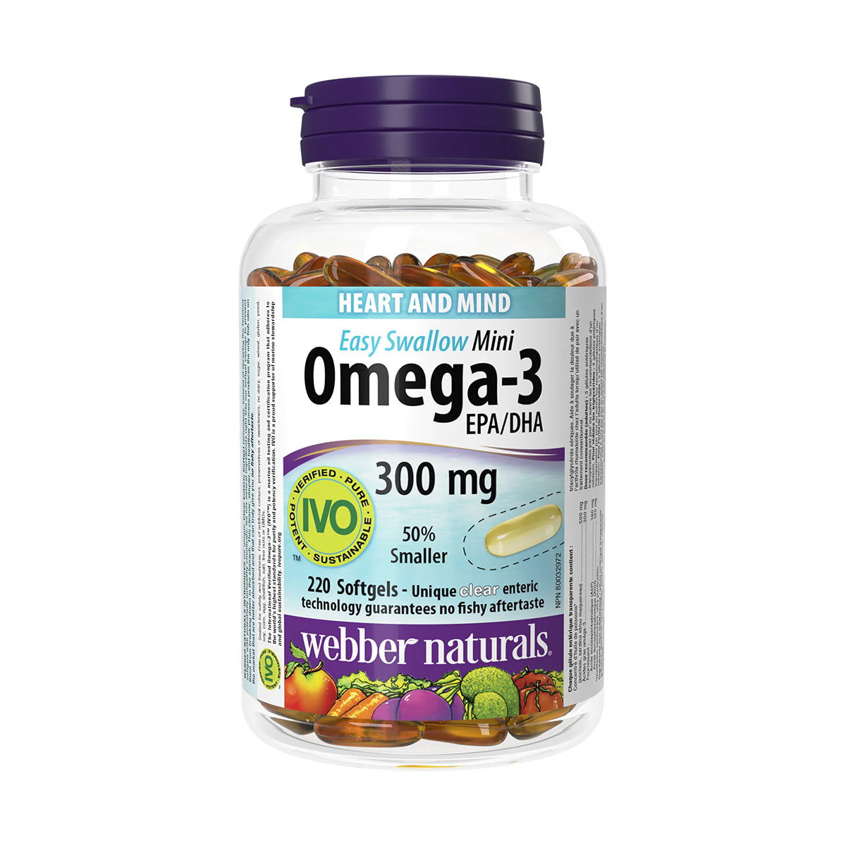 Webber Omega Mini 300mg, 220 viên– Thế Giới Whey