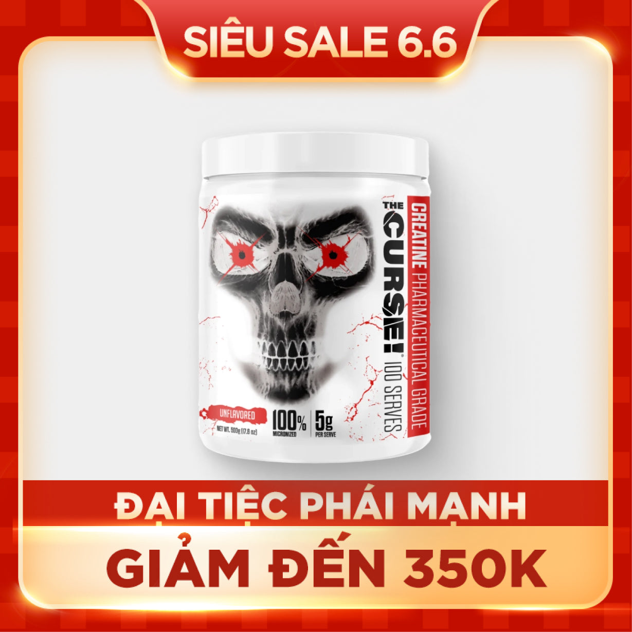 The Curse Creatine MonoHydrate - 500G– Thế Giới Whey